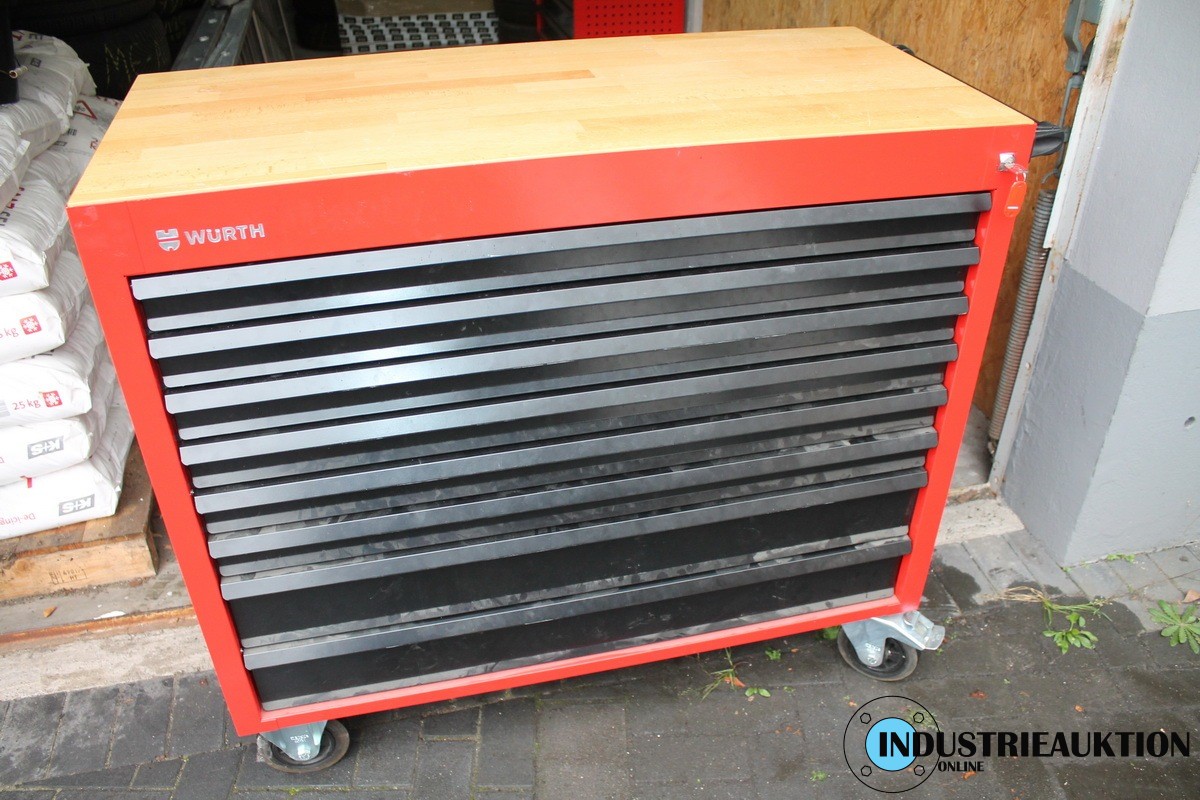 Werkzeugwagen WÜRTH WE8 XXL, mit Werkzeugsortiment, 4 Stück, neuwertig ...